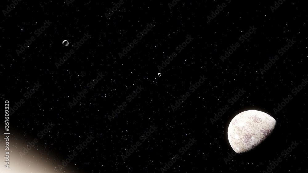 two beautiful planets in space, two planets in space, planets space ...