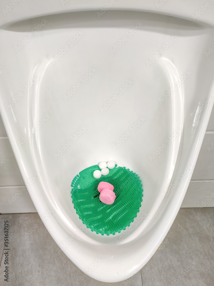 White sanitary ware with deodorant cubes for deodorant, Men urinals ...