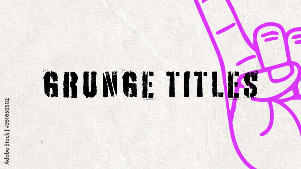 Grunge Paper Titles Stock Template | Adobe Stock
