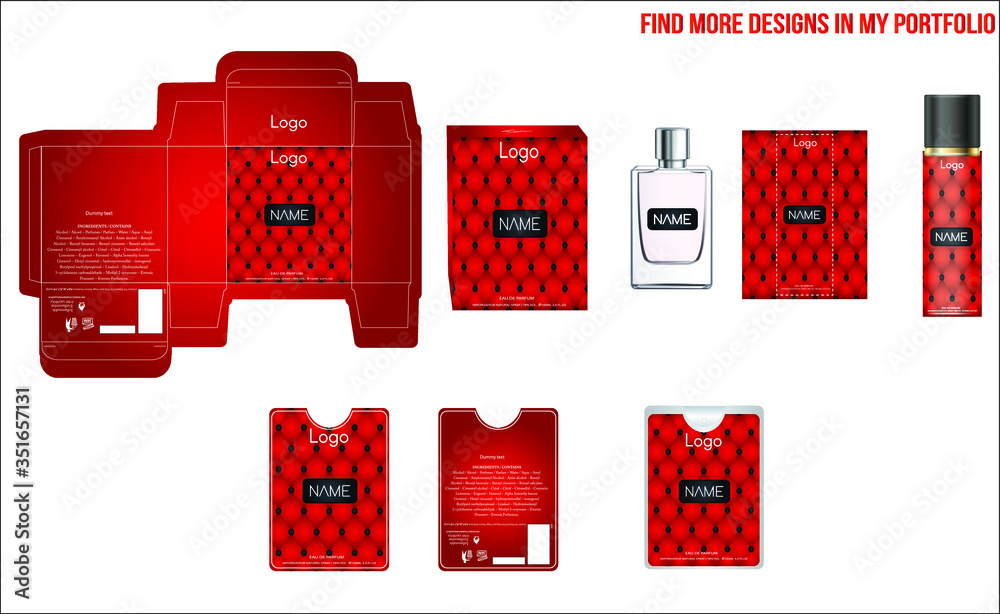 Packaging design, luxury perfume box, pocket perfume, deo design and ...