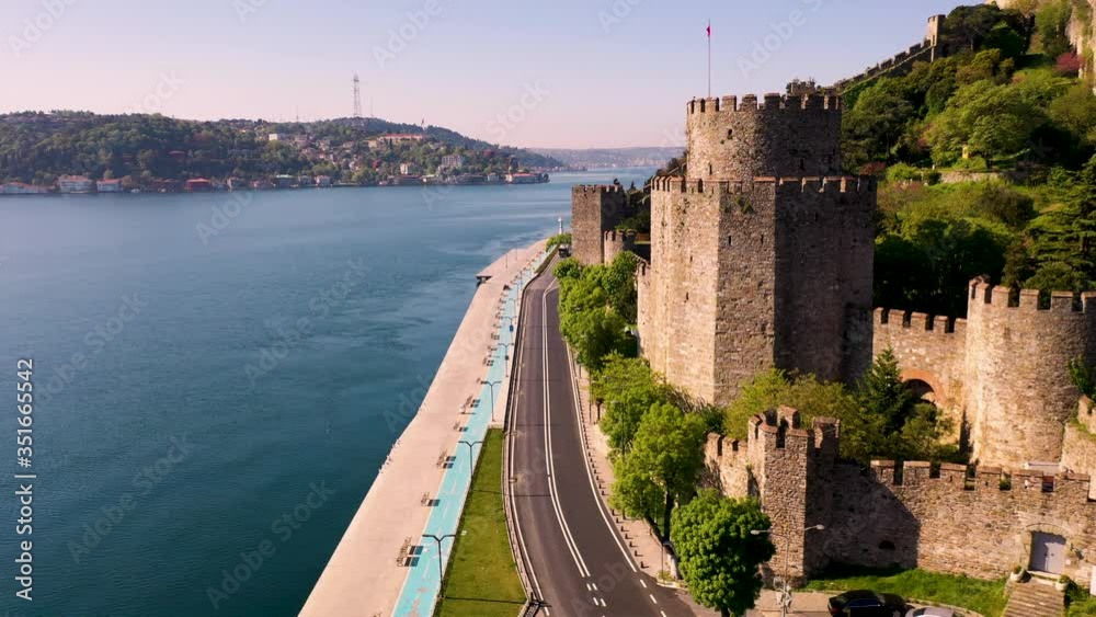 Rumelihisari also known as Bogazkesen Castle and Roumeli Hissar Castle ...