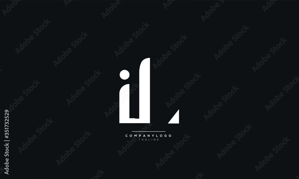 il Letter Logo Alphabet Design Icon Vector Symbol Stock Vector | Adobe ...