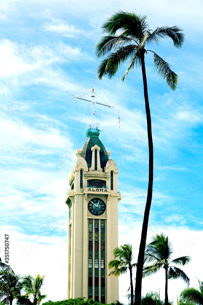 Honolulu, Hawaii, U.S.A. Aloha Tower: The Aloha Tower is a lighthouse ...