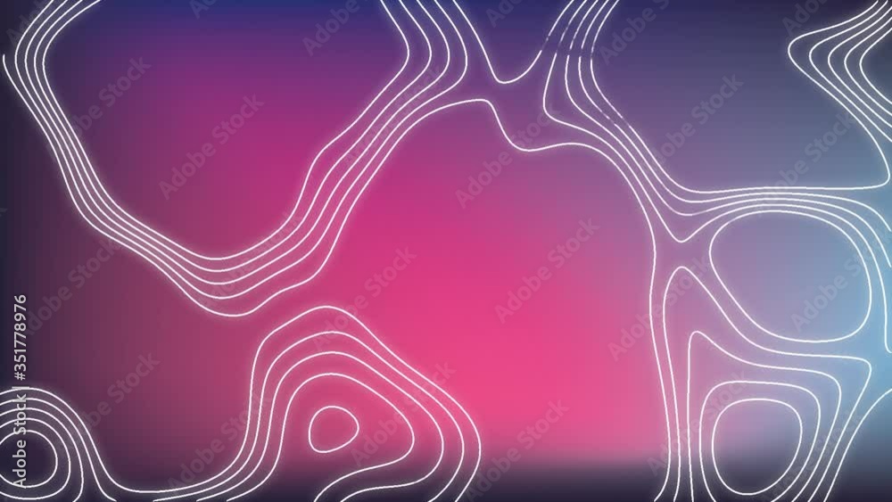 Animation of white lines moving in a purple and blue background Stock ...