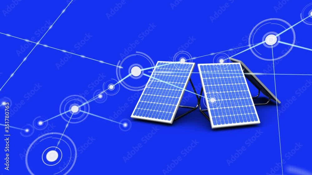 Animation of a growing network of connections on a purple background ...