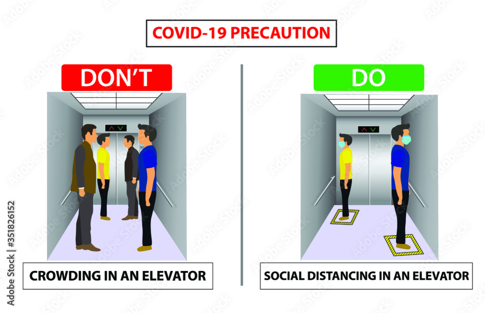 Do and don't poster for covid 19 corona virus. Safety instruction for ...