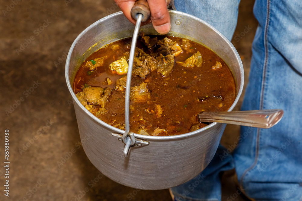 Mutton Curry with gravy Stock Photo | Adobe Stock