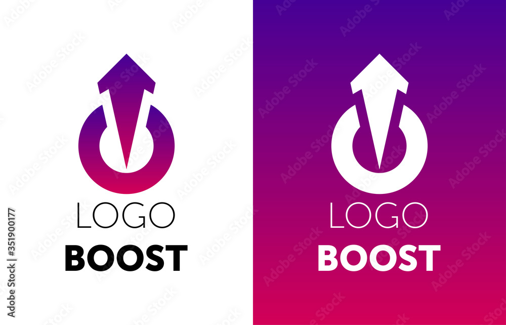 Logo Boost Template Design Vector. boost logotype. vector de Stock ...