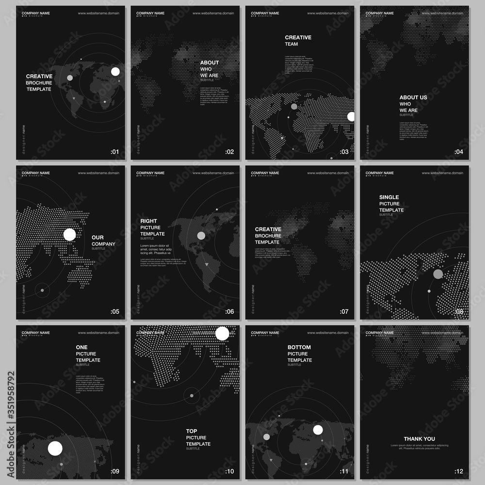 A4 brochure layout of covers design templates for flyer leaflet, A4 ...