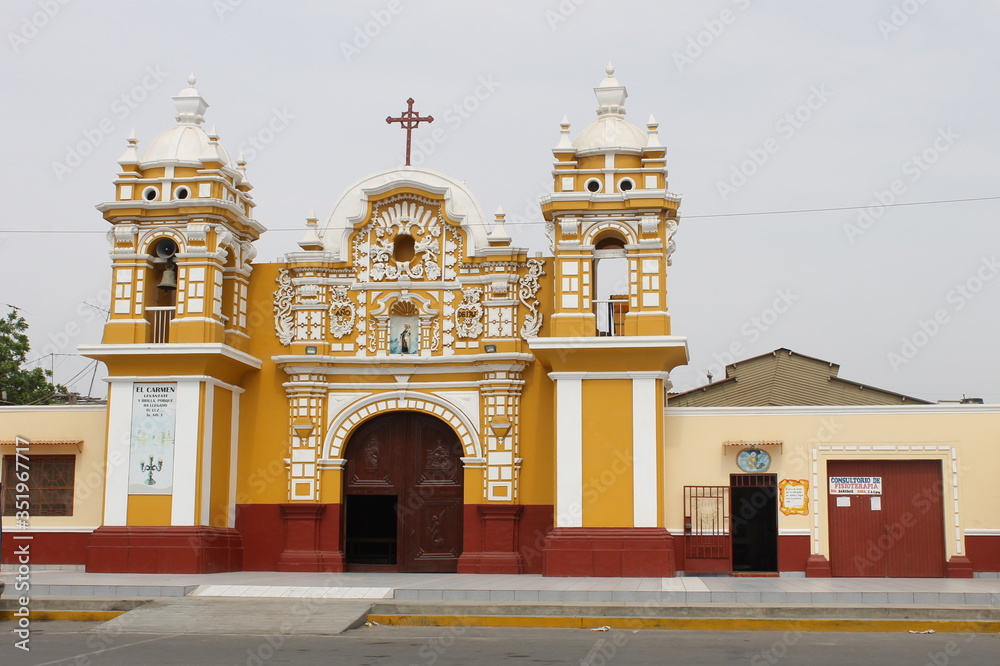 Iglesia del Carmen (Chincha - Ica - Perú) Stock Photo | Adobe Stock