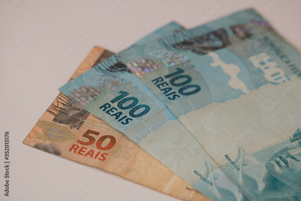 Cédulas de Real (close) Stock Photo | Adobe Stock