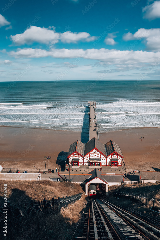 Coastal Seaside Town Beach Town Landscape Fishing Town England Ocean ...