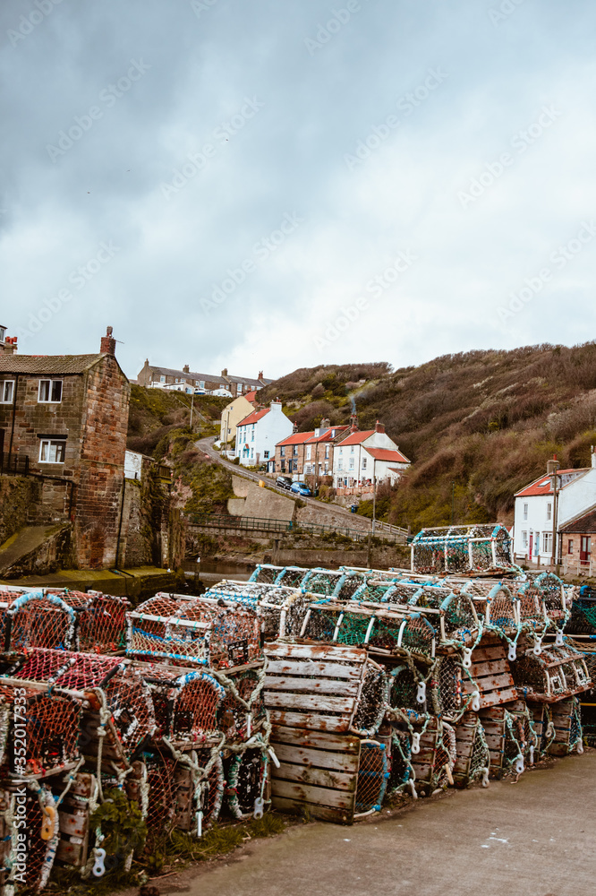 English Seaside Towns Beach Coastal Towns Drone Landscape Village Stock ...