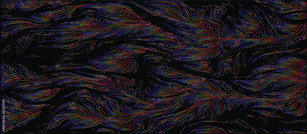 Generative Art with Visualization of Random Perlin Noise. Conceptual ...