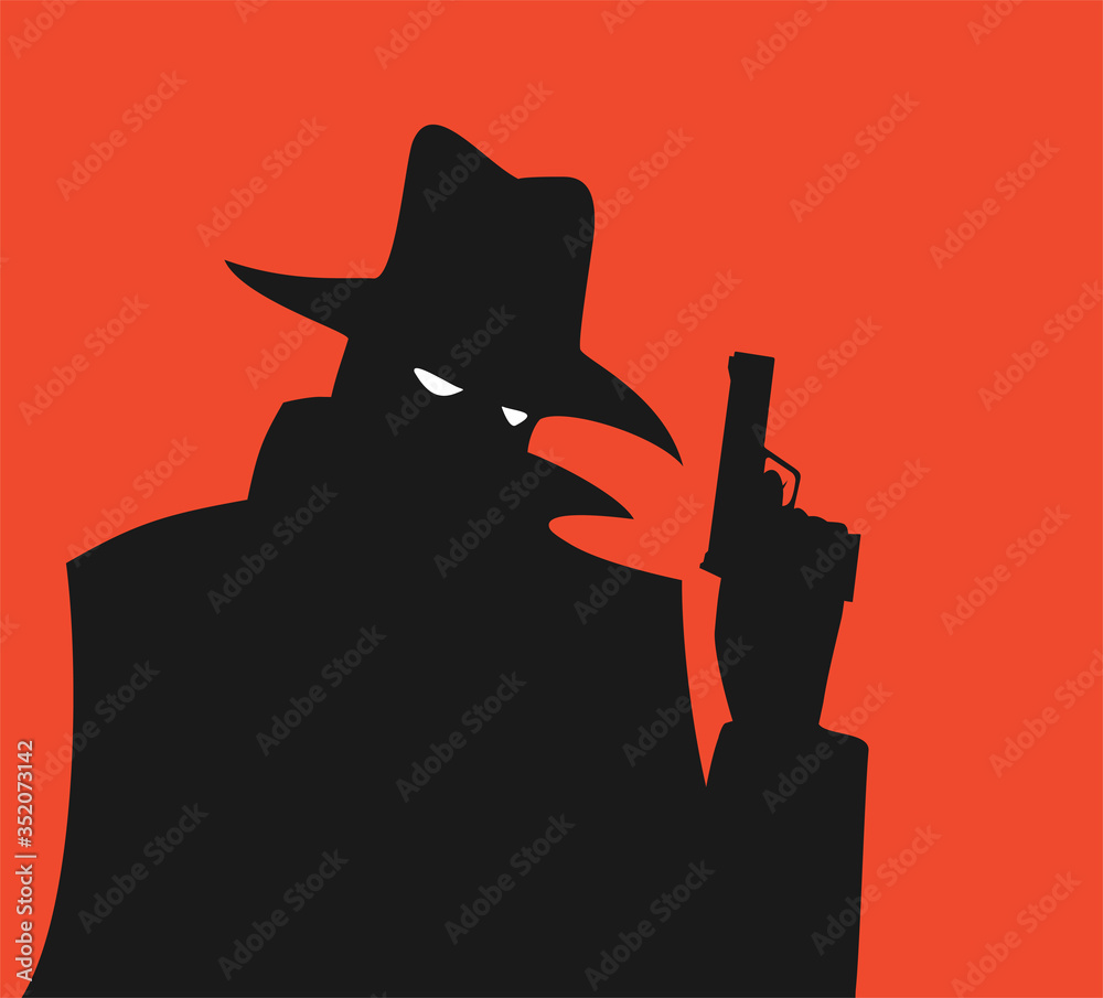 Design of mystery man illustration Stock Vector | Adobe Stock