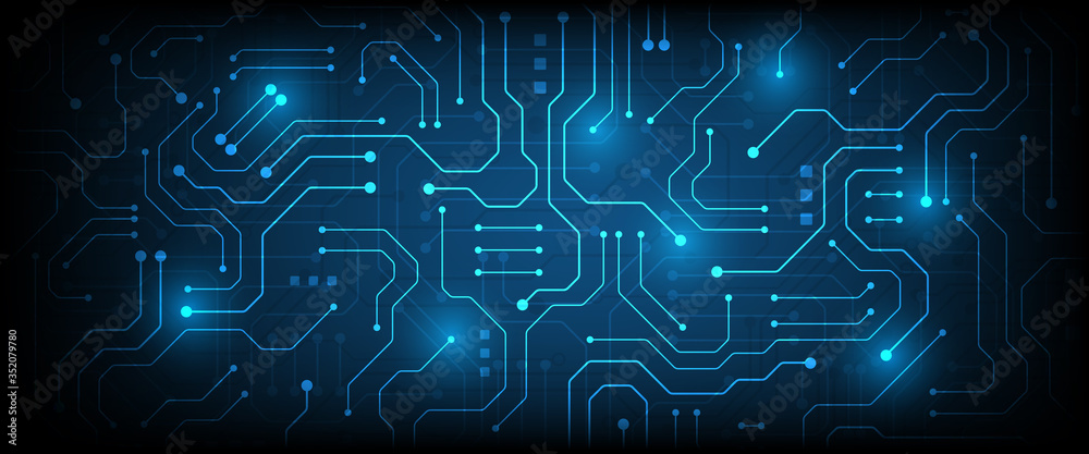 hi-tech digital data connection system Stock Vector | Adobe Stock