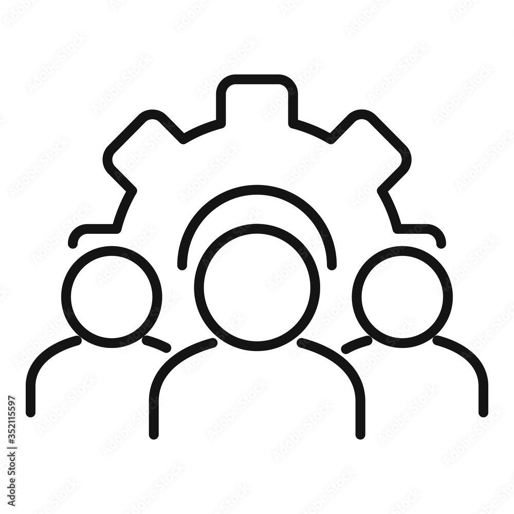 Development collaboration icon. Outline development collaboration ...