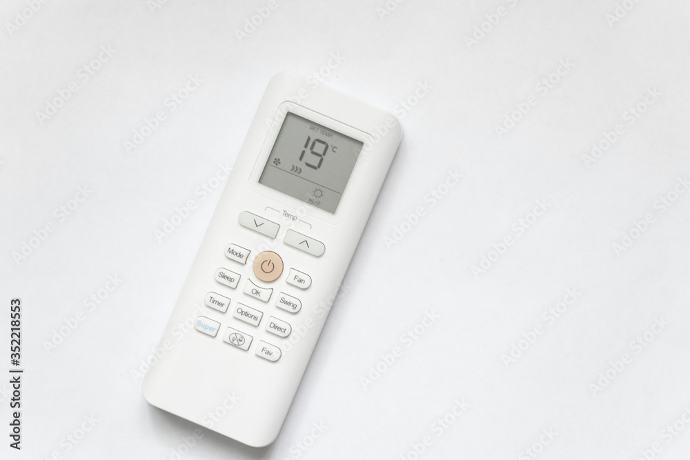 new white air conditioner remote control with temperature mode for heat ...