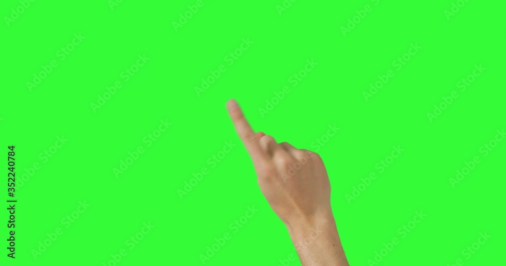 Isolated Man Hand Waving and Showing The No Sign by Index Finger ...