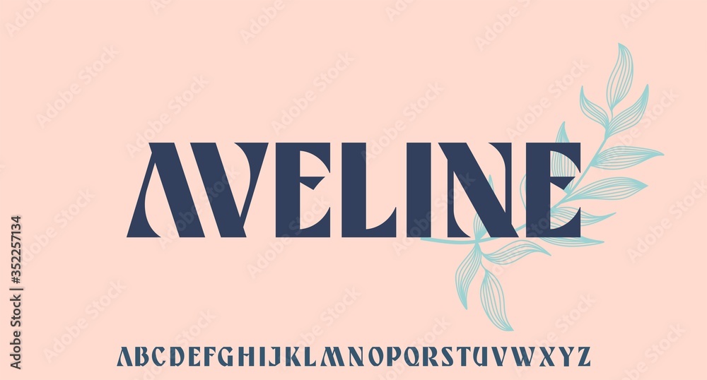 AVELINE, luxury elegant serif font represent glamour and exclusive ...