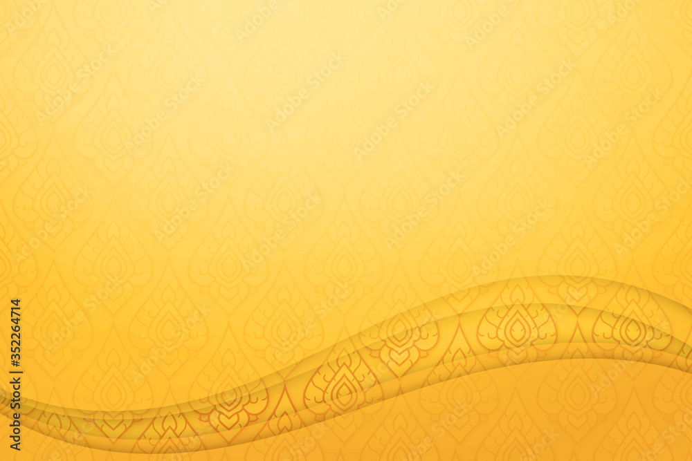 Thai art background frame border traditional illustration Stock ...