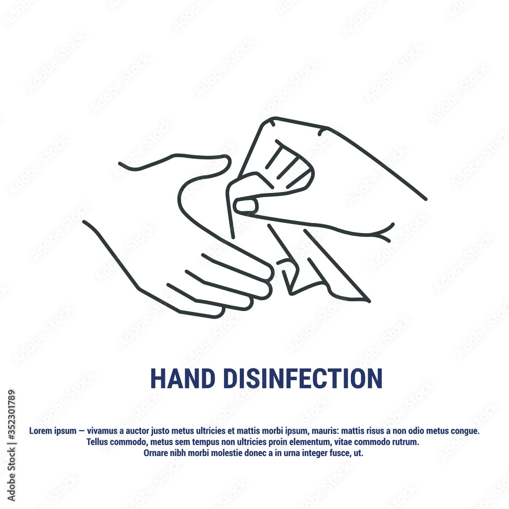 Vector graphic. Line, outline design icon on a white background. Skin ...