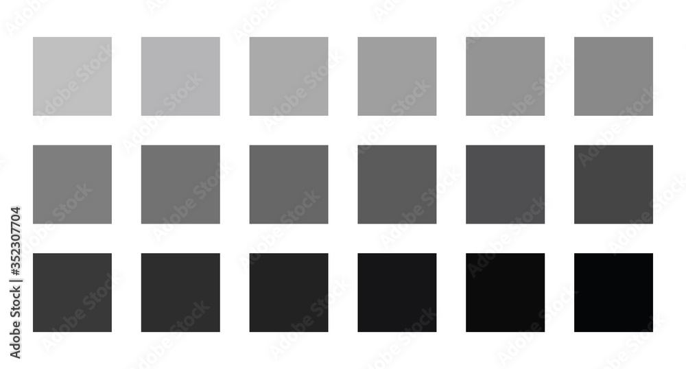 Gray color palette vector illustration Stock Vector | Adobe Stock