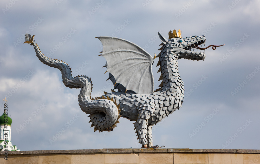 Kazan city's symbol dragon "Zylant" Stock Photo | Adobe Stock