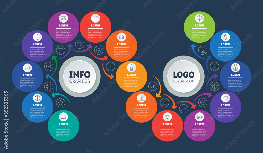 Step-by-step path to success. Business presentation or info graphics ...