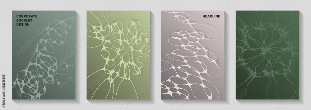 Cool club party posters. Overlaying curve lines grid textures. Trendy ...