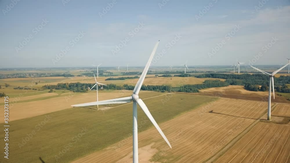 Wind farm and agricultural farm. Production of power and food in same ...