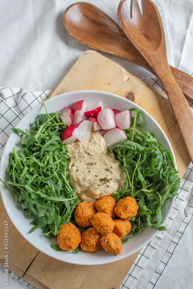 egan lunch bowl, balanced healthy eating buddha bowl Stock Photo ...