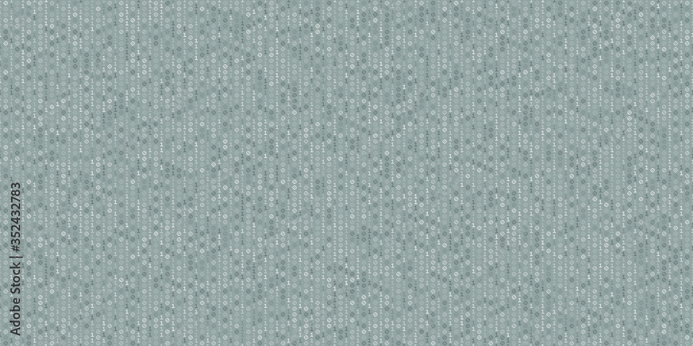 Abstract Technology Big Data Illustration Binary Code Seamless Pattern