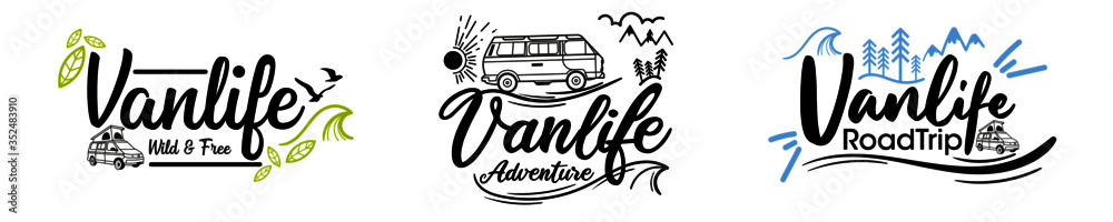 VANLIFE - STAMP - LOGO - LABEL Stock Vector | Adobe Stock