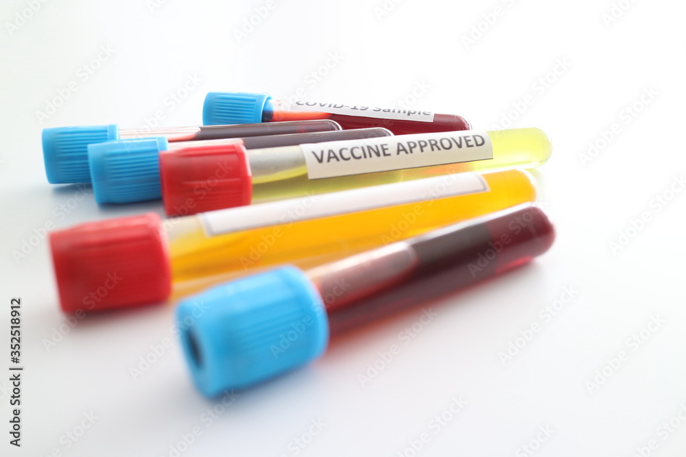 vaccine sample of covid-19 or corona virus Stock Photo | Adobe Stock