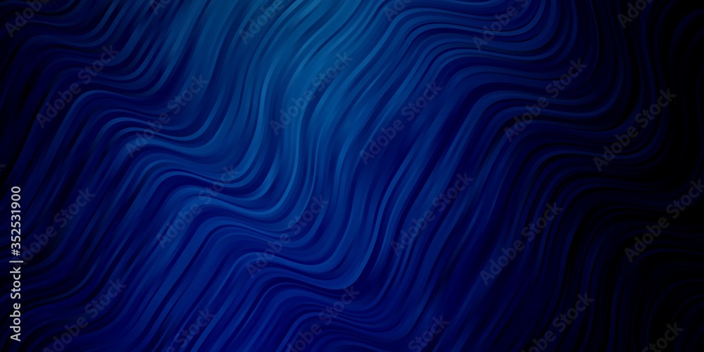 Dark BLUE vector layout with wry lines. Bright sample with colorful ...