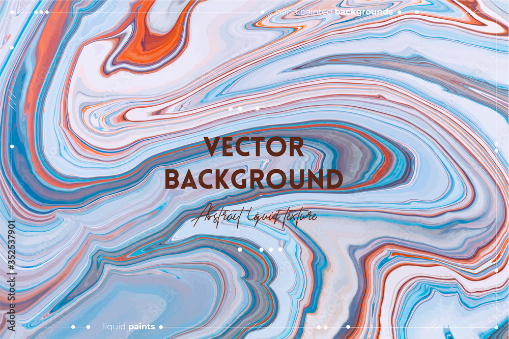 Fluid art drawing video, abstract acryl texture with colorful waves ...