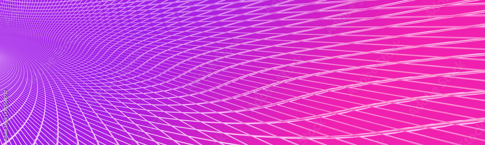 3d ILLUSTRATION, of purple gradient abstract mesh wire design ...