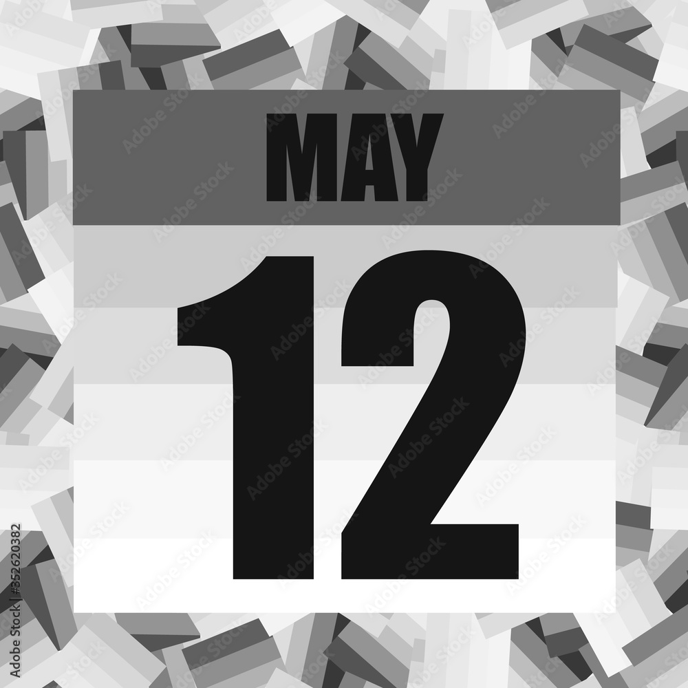 May 12 icon. For planning important day. Banner for holidays and ...