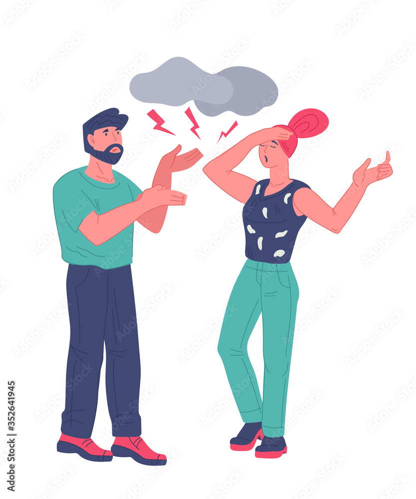 White Family Arguing