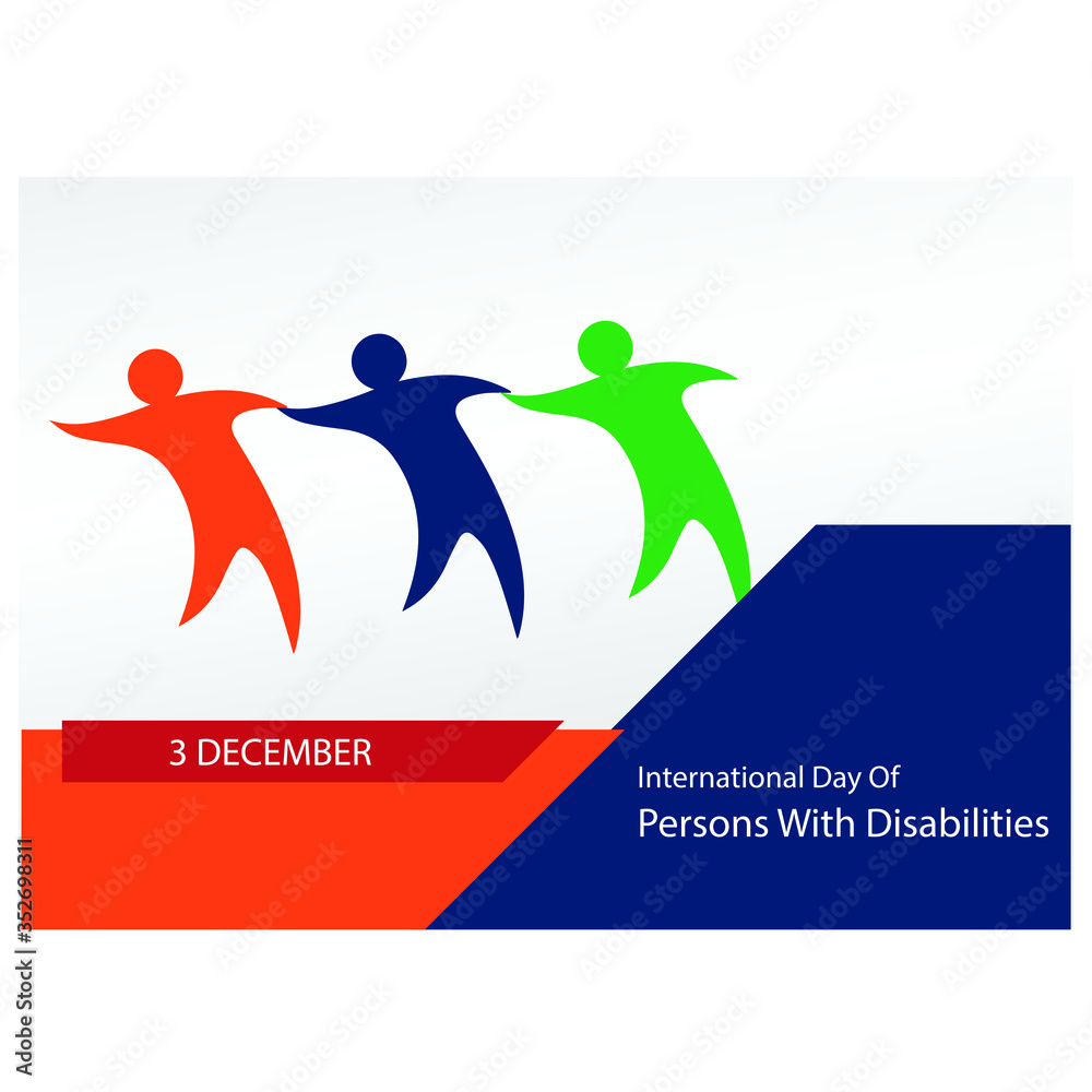 vector illustration for international day of persons with disabilities ...