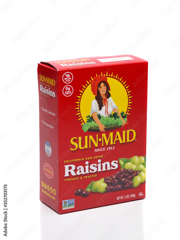 IRVINE, CALIFORNIA - 25 MAY 2020: a 12 ounce box of California Sun ...