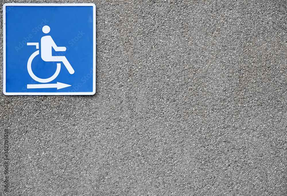 Wheelchair symbol, International Symbol of Access - sign of a person in ...