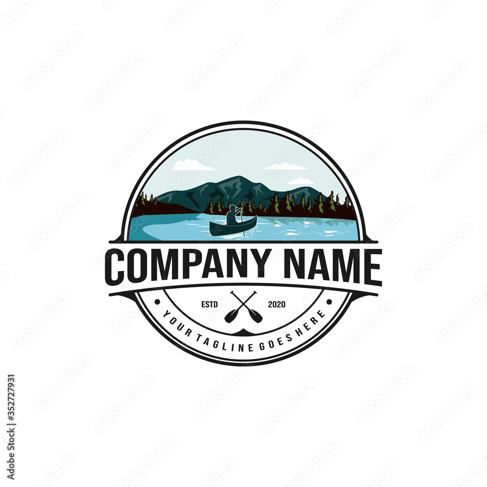 Nature, vacation rental logo design, outdoor logo and landscape Stock ...