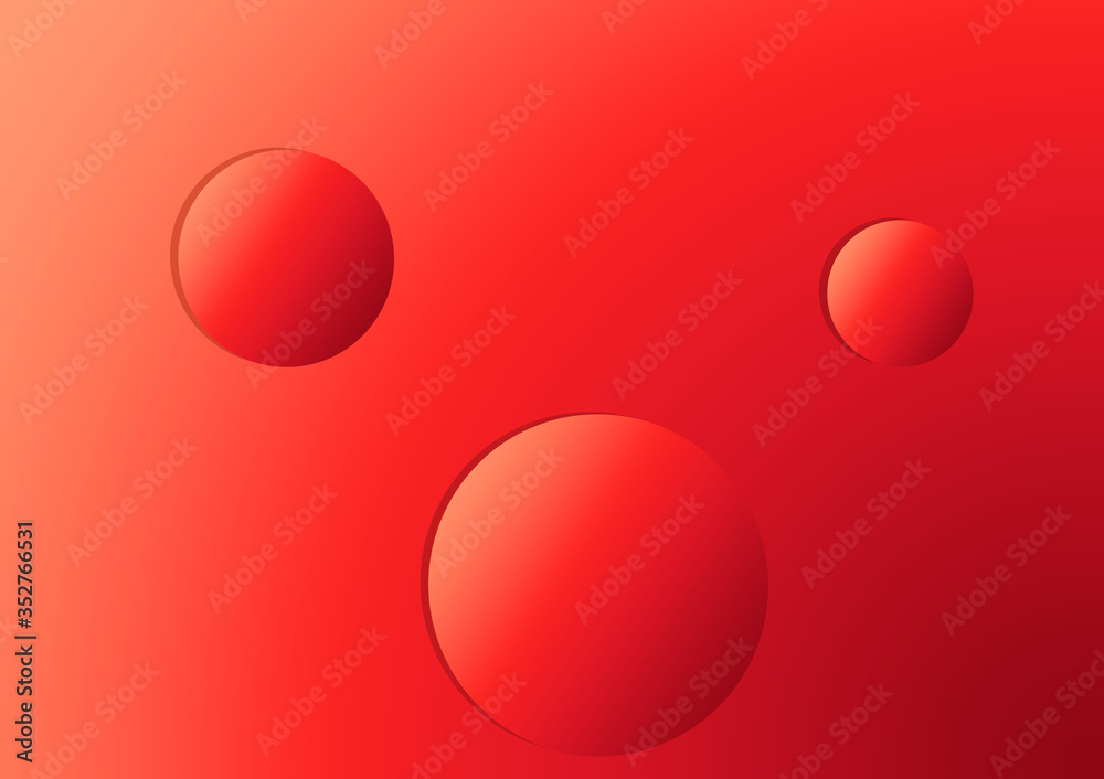 Trending Red Gradient Circles With Gradient Background Stock ...