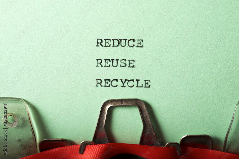 Reduce, reuse and recycle Stock Photo | Adobe Stock