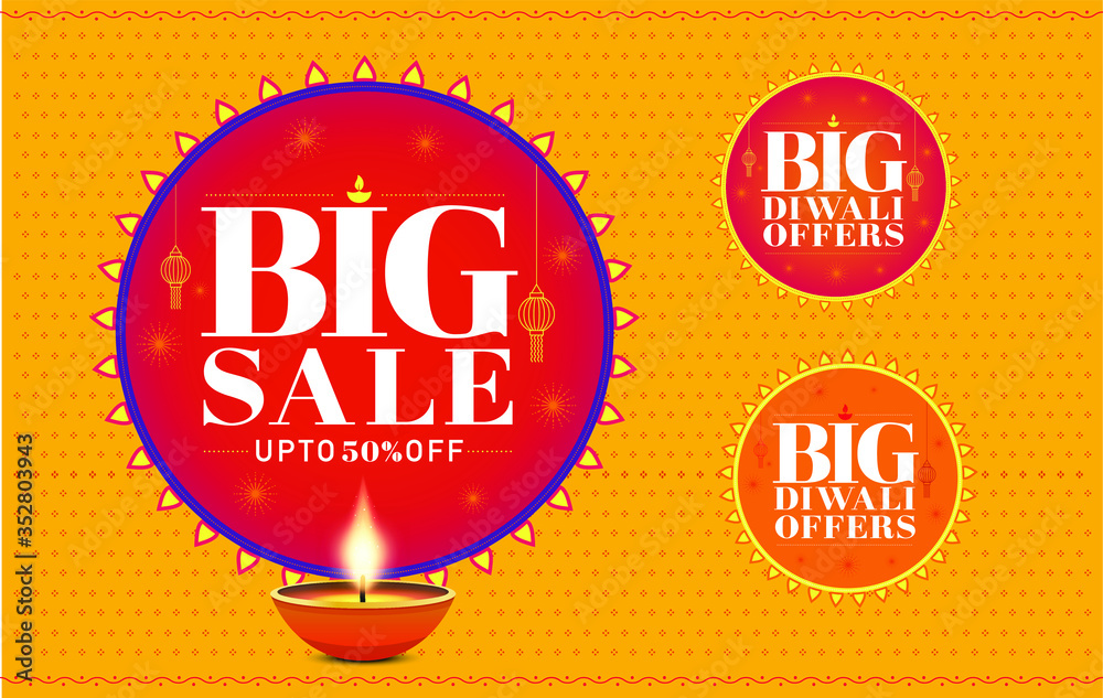 Festive Offers Banner, Sale Offer, Discounts, Logo design, Sticker ...
