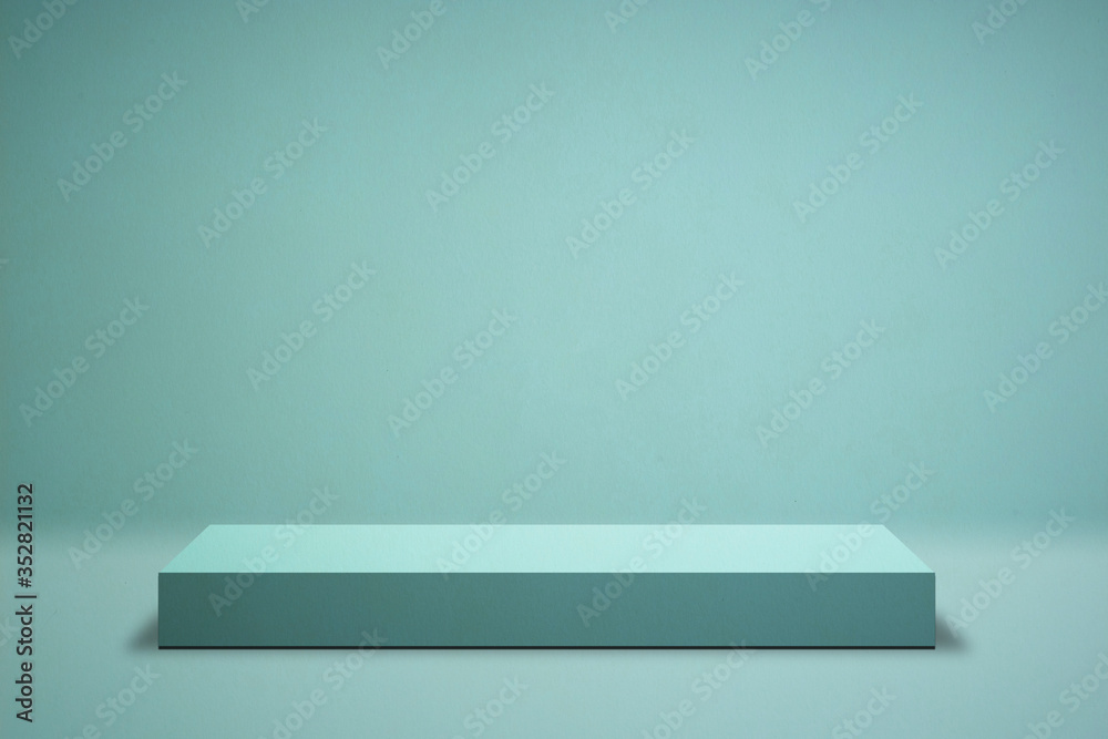Rectangular box in blue background. Stock Illustration | Adobe Stock