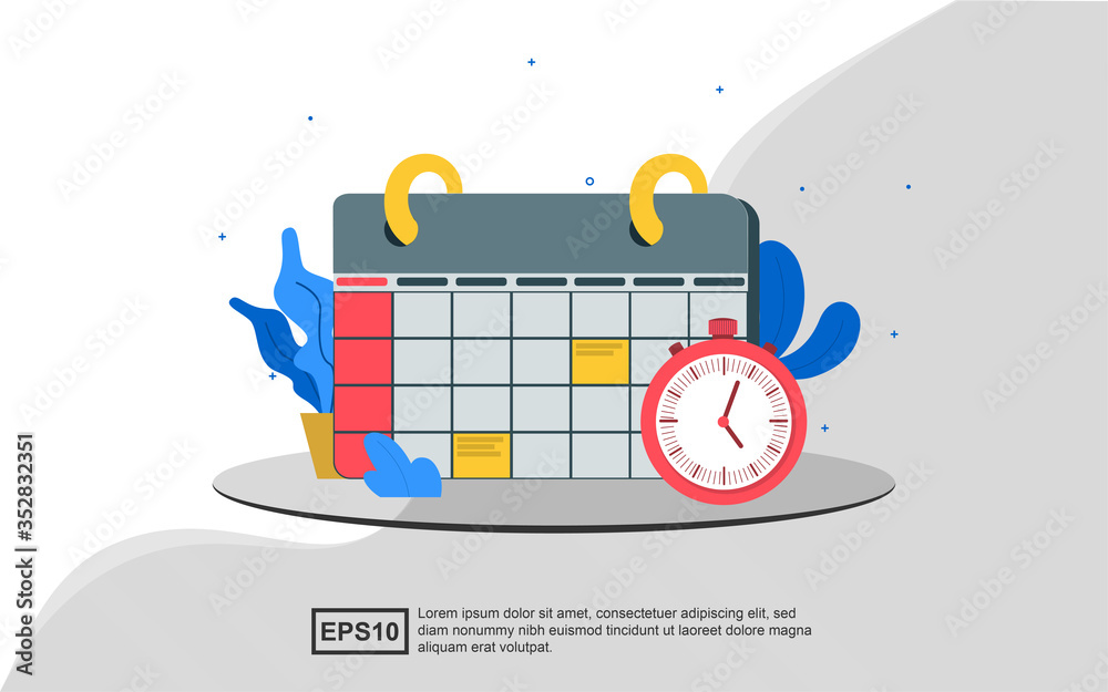 Schedule and planning concept, reminder and schedule. good for web ...