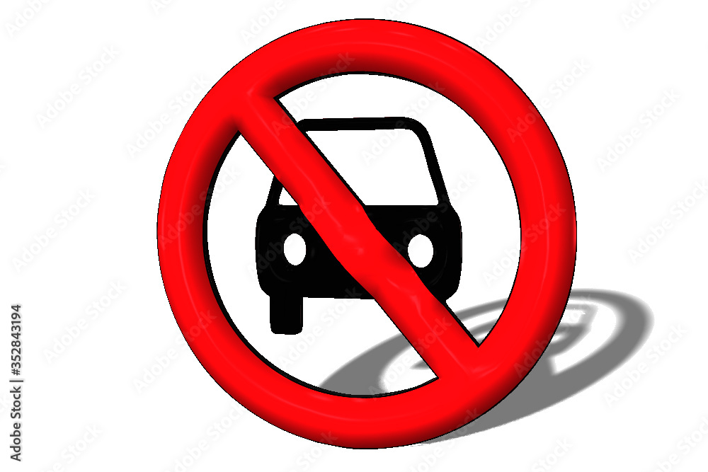 divieto auto 3d Stock Vector | Adobe Stock